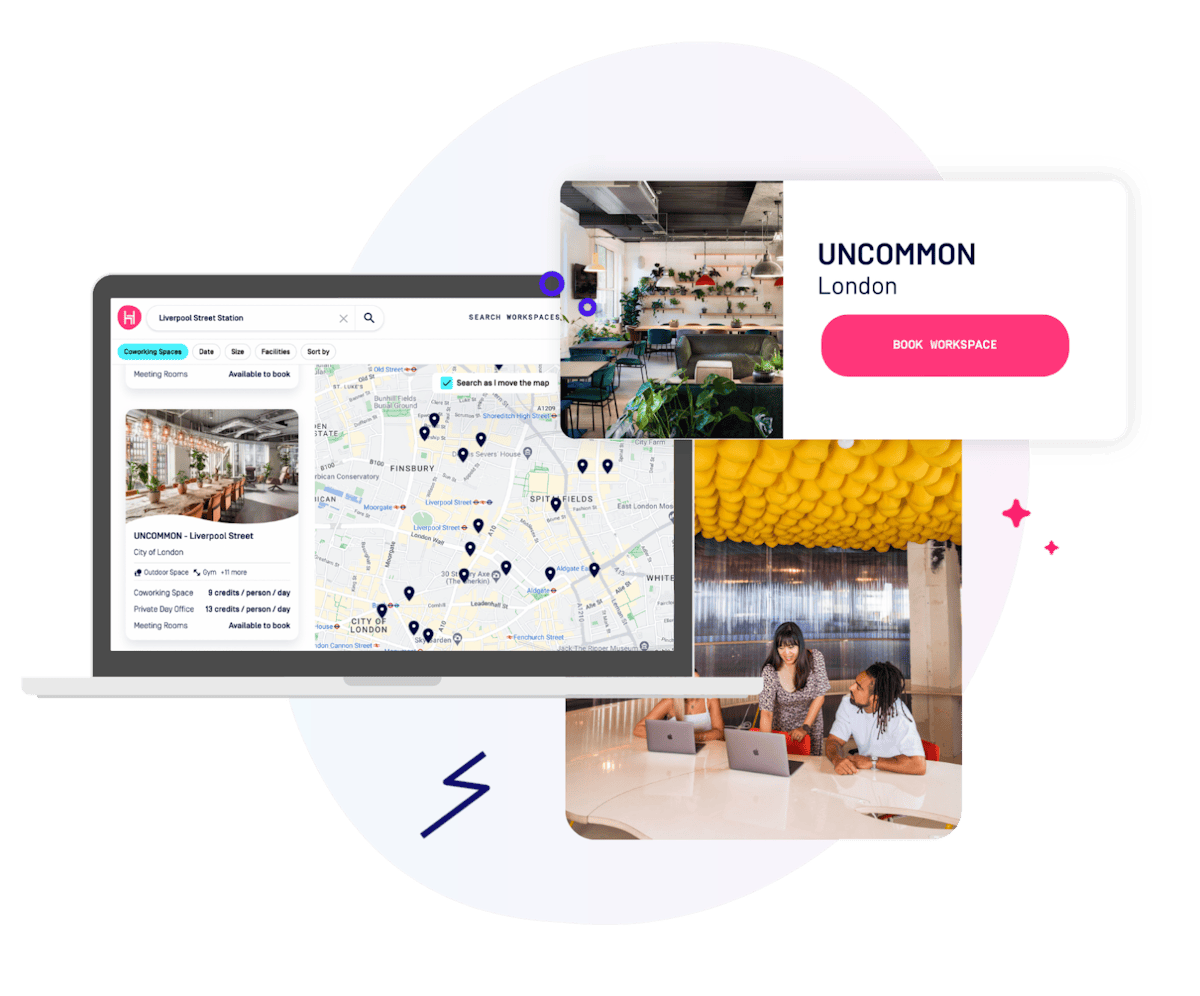 Search and Book On-Demand Workspace | Hubble